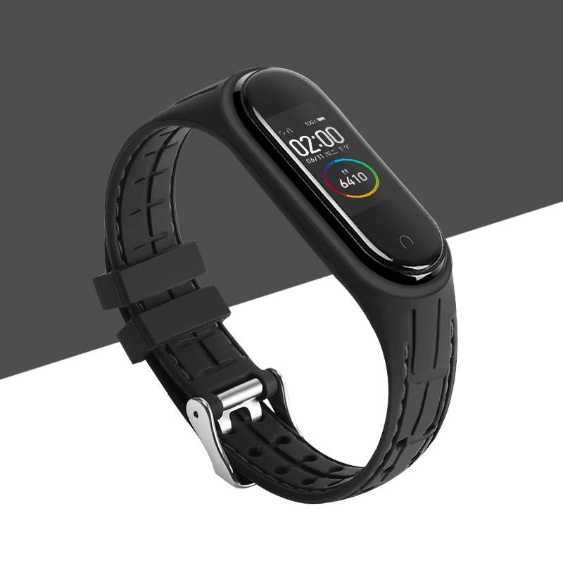 Strap For Mi band 7 6 5 Bracelet Sport belt Silicone watchband ...