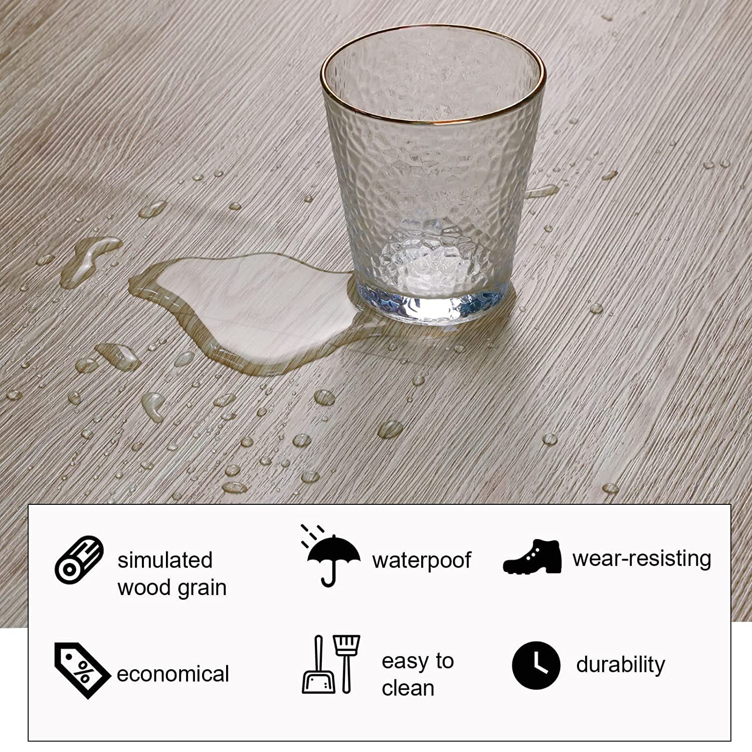 Homease PVC Peel and Stick Vinyl Flooring Roll 23x Philippines | Ubuy