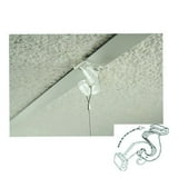 Clear Plastic Drop Ceiling Hooks with Hinge - One Piece Grid Ceiling ...