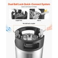 2-Pack 5 Gallon Ball Lock Corny Kegs, SUS304 Stainless Steel Cold Brew ...