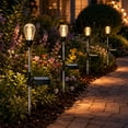 Amketima Solar Powered Tungsten Filament Lawn Light Outdoor Garden ...