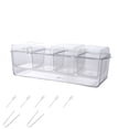 Yannianjz Kitchen Compartment Fruit Box, Portion Control Salad Bento ...