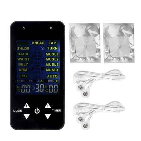 TENS EMS Electric Massager Pulse Muscle Stimulator Electrode Pulse Pads ...