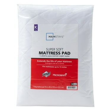 AllerEase Waterproof Mattress Pad with 100% Organically Grown Cotton Top, King - Walmart.com