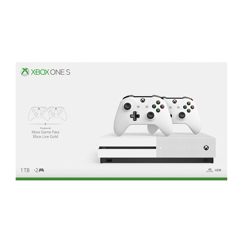 CONSOLA XBOX ONE S 1TB 2 PACK Xbox One 1 TB con 2 Controles | Walmart ...