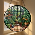 Decorative Garden Greenhouse Stained Glass Suncatcher – Window Decor ...