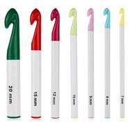 12pcs Ergonomic Handle Crochet Hooks Set Soft Needles Craft Sewing ...