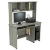 Sauder Orchard Hills Computer Desk with Hutch, Carolina Oak Finish ...