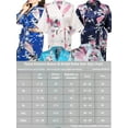 Elegant Long Floral Silk Kimono Womens Robe, Sizes 2 to 18, Brides and ...