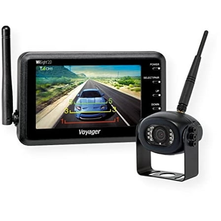 Voyager AOM713 Heavy Duty 7" Wide Format LCD Rear View Monitor with 3 ...