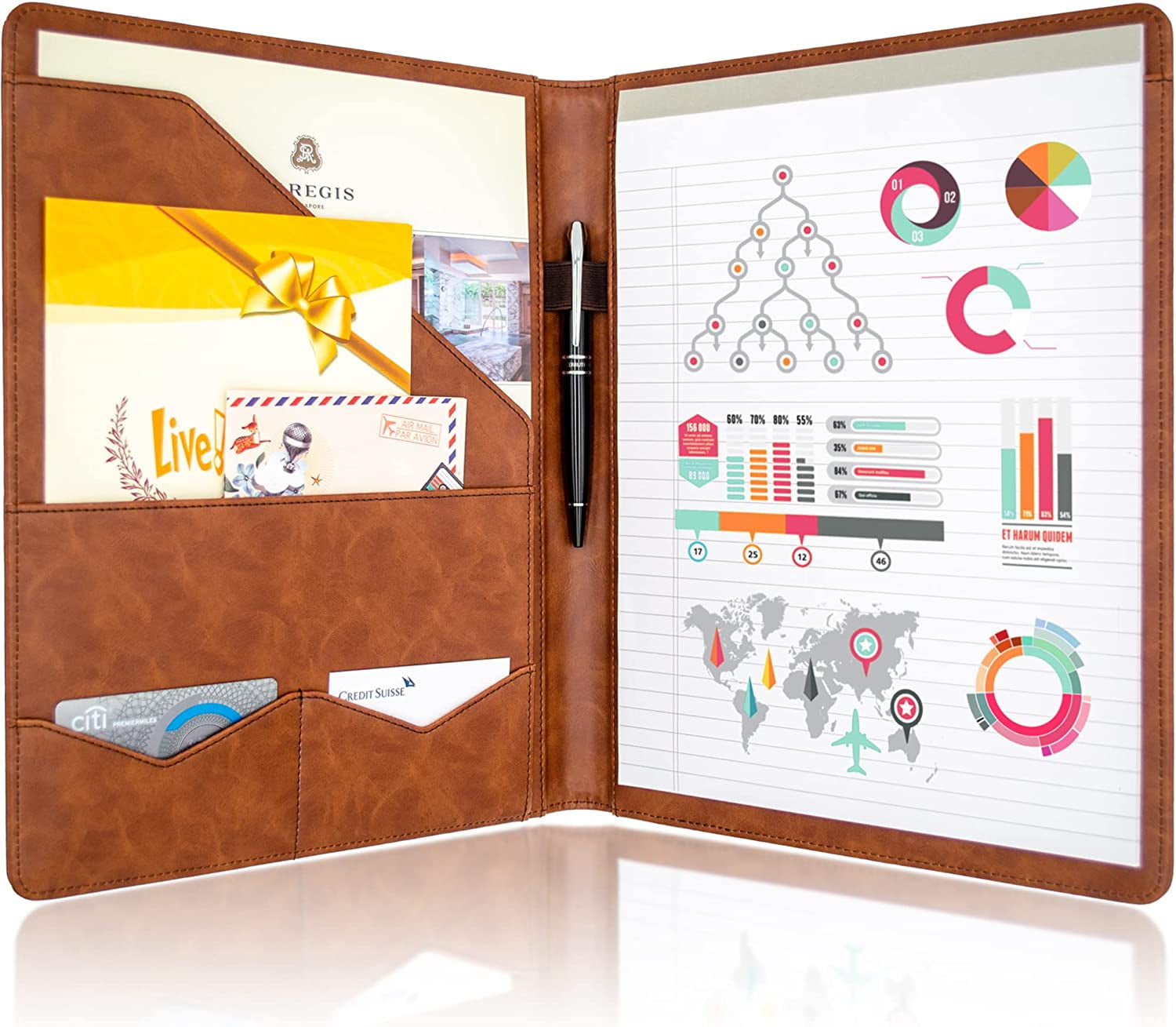 Padfolio/Resume Portfolio Folder - Interview/Legal Document Organizer ...