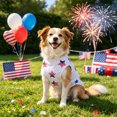 American Flag Inspired Dog Vest, Lightweight Dog Shirt, Ideal Tank Top ...