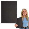 1Pc Black Kraft Cover Blank Notebook A5, 8.27"x5.83" Unlined Journal ...