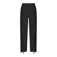 Nfurl High Waist Cargo Pants For Women Work Sweatpants Ankle Cuffs