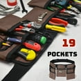 11 Pocket Heavy Duty Tool Belt - Adjustable 33” to 50”, Quick Release ...