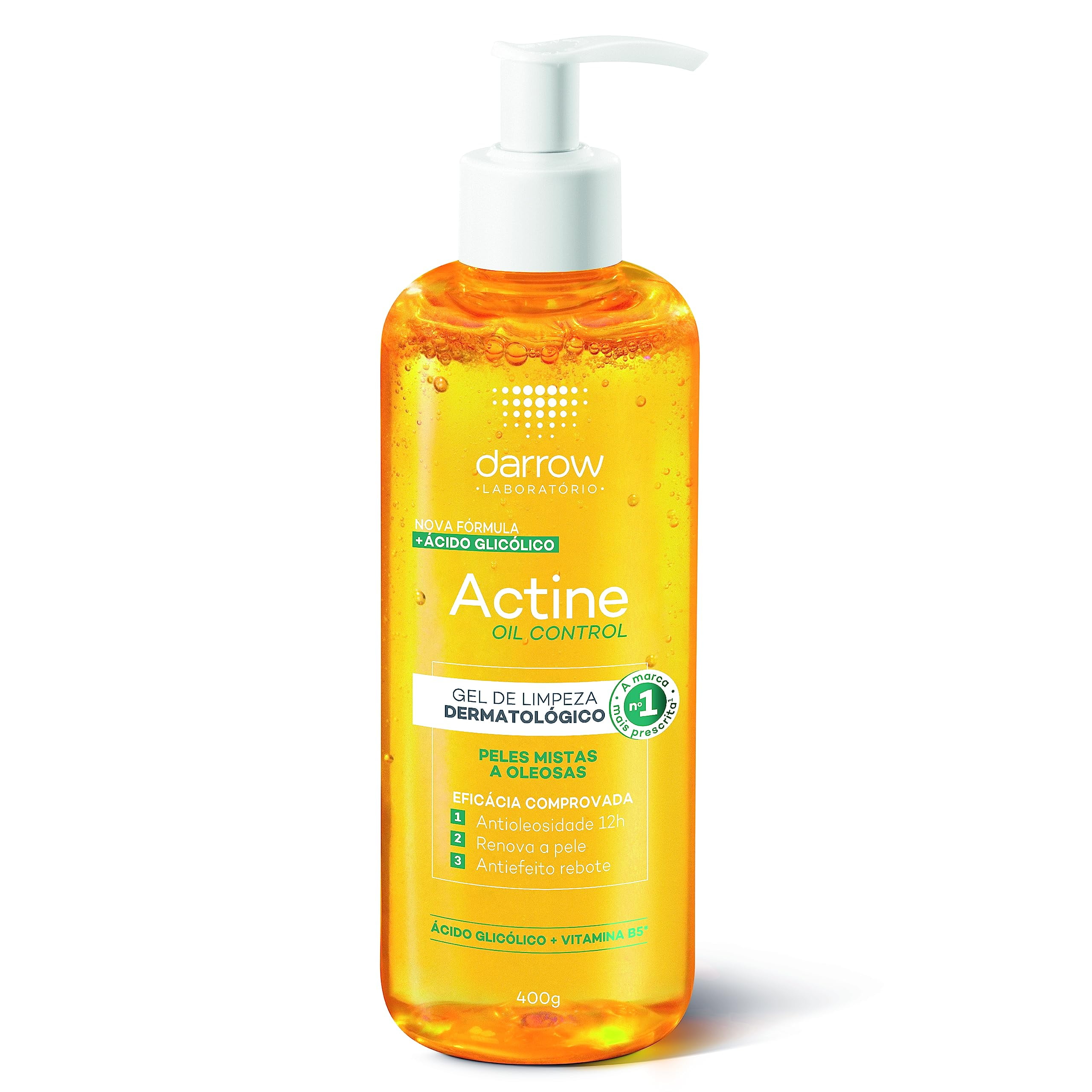 Darrow Actine Oil Control Gel Limpiador con Vitamina C, 400ml DARROW NA ...