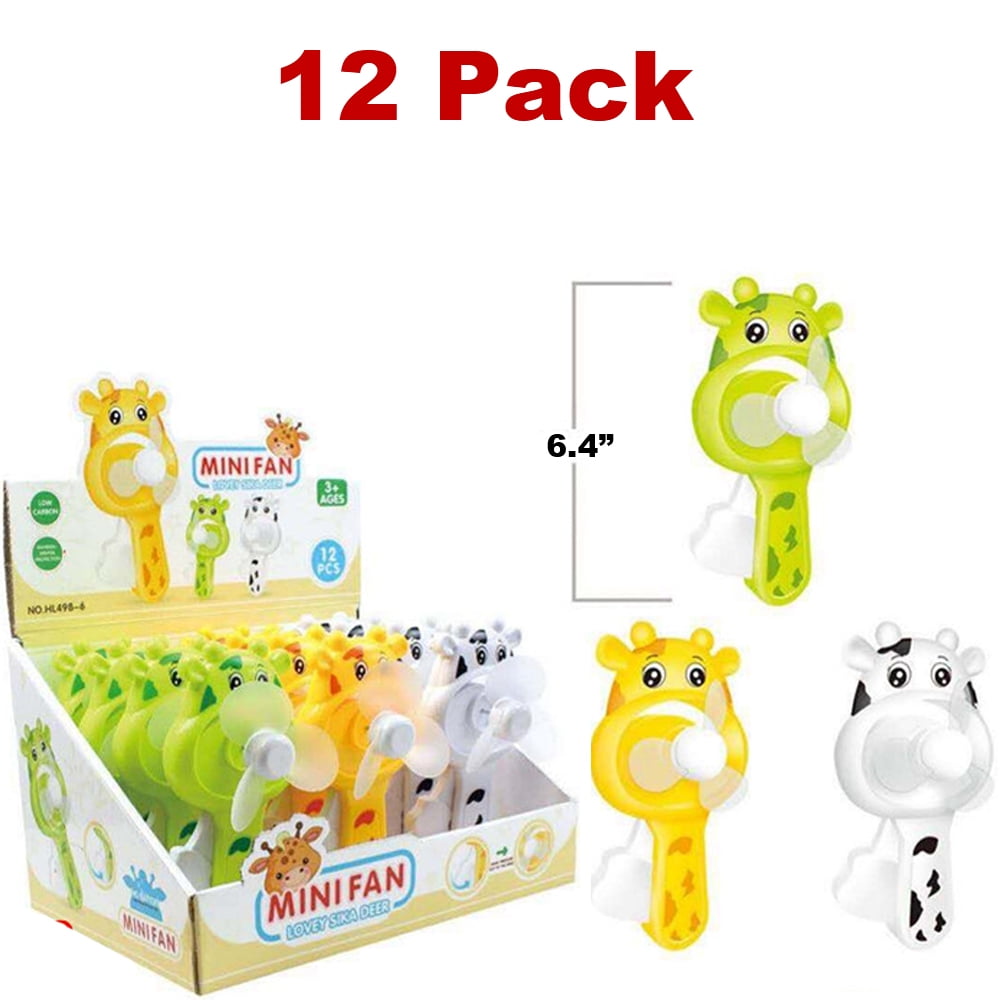 Bulk Pack of 12 Manual Cooling Fans, Portable Handheld Personal Little ...