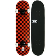 PRO Skateboard Complete Pre-Built CHECKER PATTERN 7.75 in Black/White ...