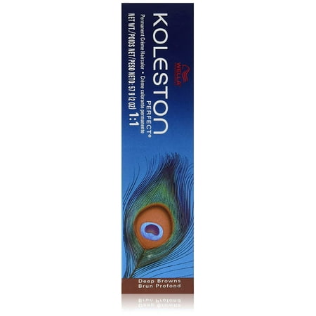 Wella Koleston Perfect Hair Color, 5/75 Light Brown/Brown Red Violet, 2 ...