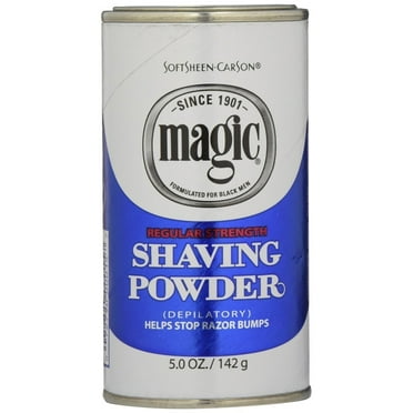 Magic Shave Gold Razorless Shaving Powder for Black Men, Fragrant, 4.5 ...