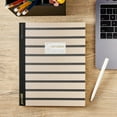 Pen+Gear Textured Stripe Journal, 8" x 10", 160 Ruled Pages, Adult ...