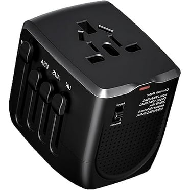United States to Ukraine Travel Power Adapter to Connect North American ...