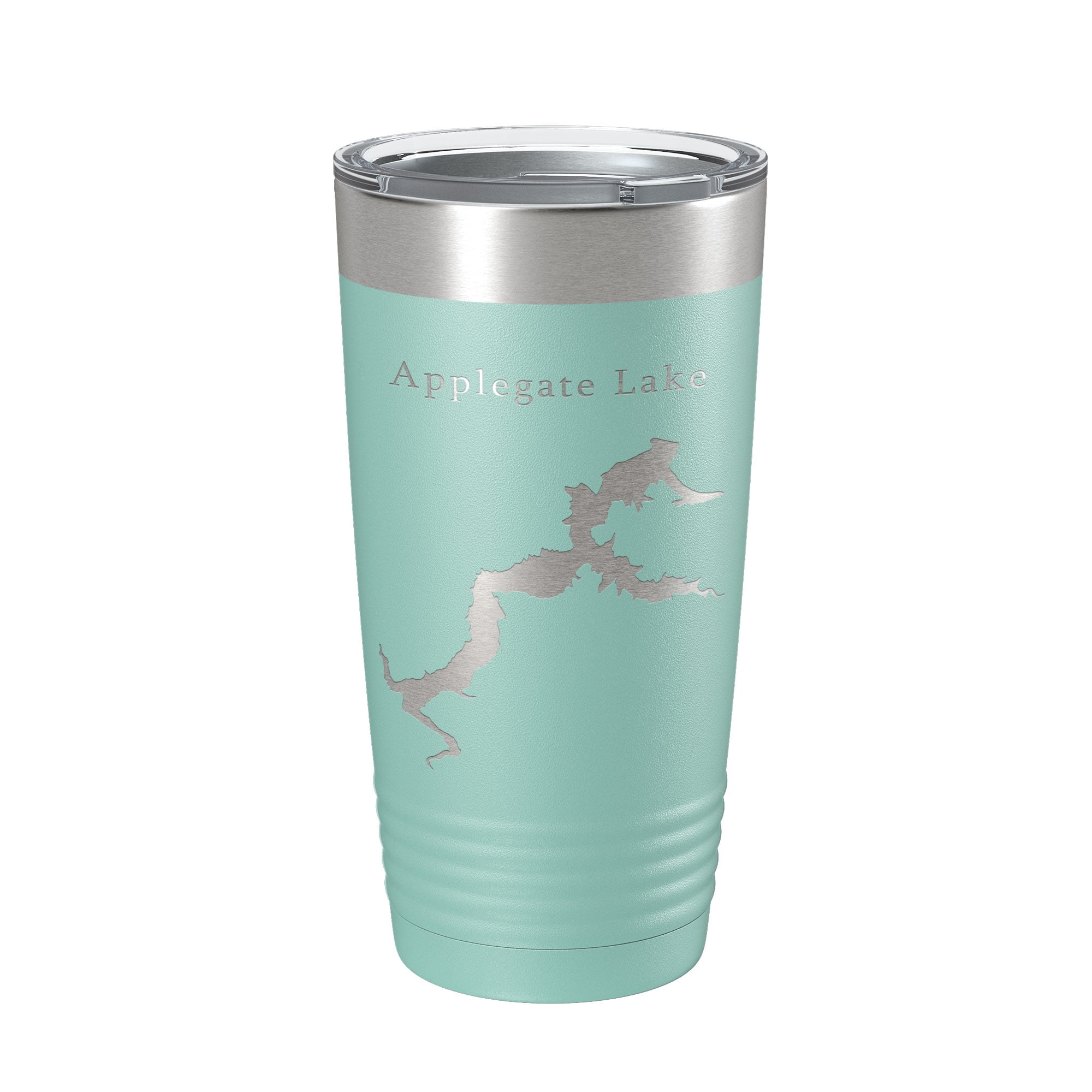 Applegate Lake Map Tumbler Travel Mug Insulated Laser Engraved Coffee ...