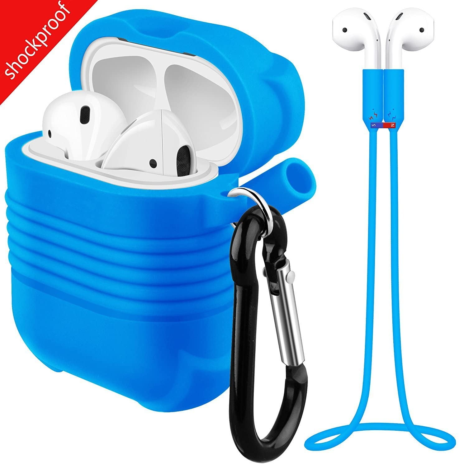 Bepack Case for AirPods, Air Pods Accessories Cover Shockproof Silicone ...