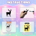 4Pcs Forest Silhouettes Laser Cutouts Decals Deer Mason Jar Cutouts ...