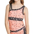 Justice Girls Floral Sporty One Shoulder Active Top, Sizes XS-XLP ...