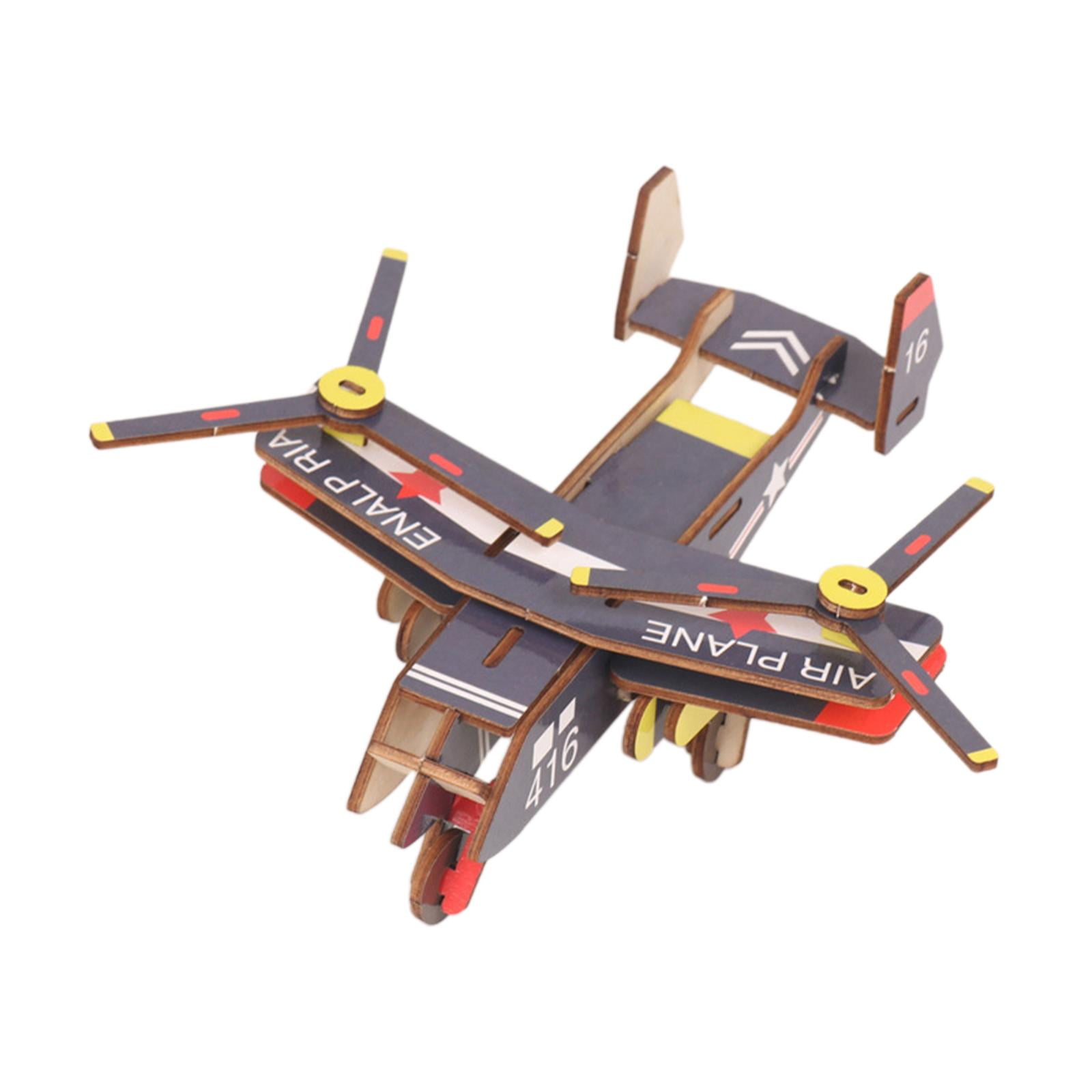 DIY 3D Wooden Puzzle Assembly Planes to Build Jigsaw Puzzles for Boys A ...