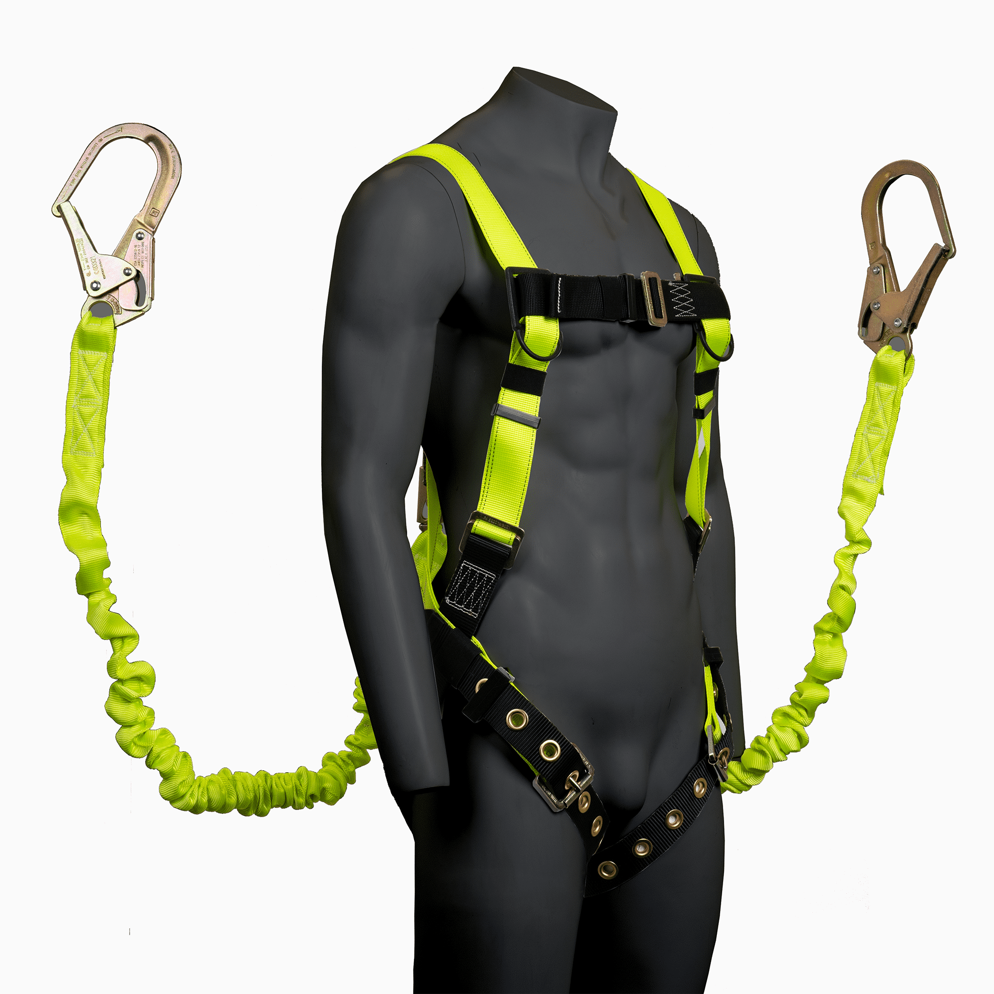 JORESTECH Safety Full Body Harness with 6-Foot Safety Lanyard Fall ...