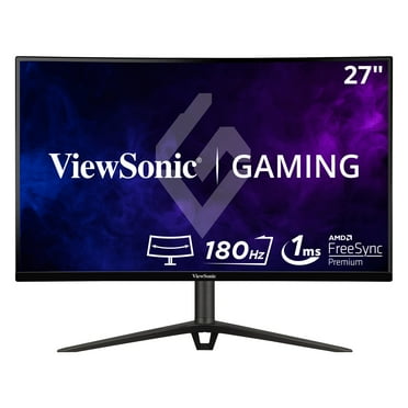 Gawfolk 27 inch Curved Monitor 100hz, PC White Computer Gaming Monitor ...