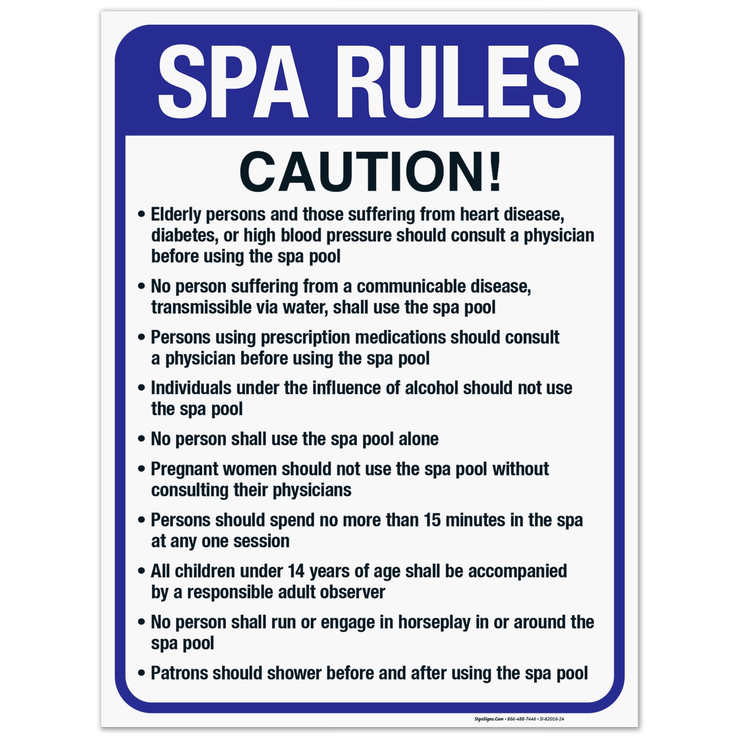 Arkansas Spa Rules Sign, Complies With State Of Arkansas Pool Safety ...