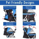 HPZ Pet Rover Premium Pet Stroller - Walmart.com