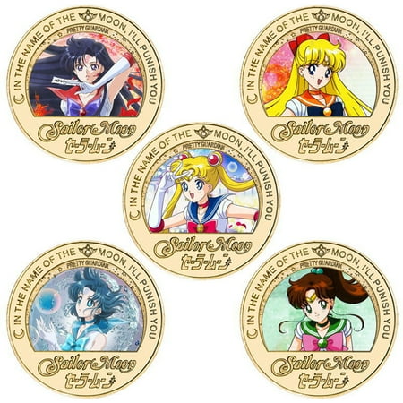 Gprince Sailor Moon Commemorative Coin With Gift Box Cute Cartoon Anime ...