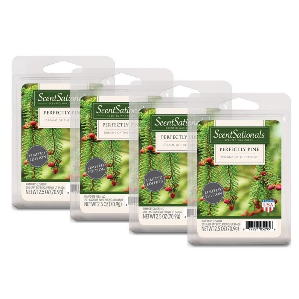 ScentSationals 2.5 oz Perfectly Pine Scented Wax Melts, 4-Pack ...