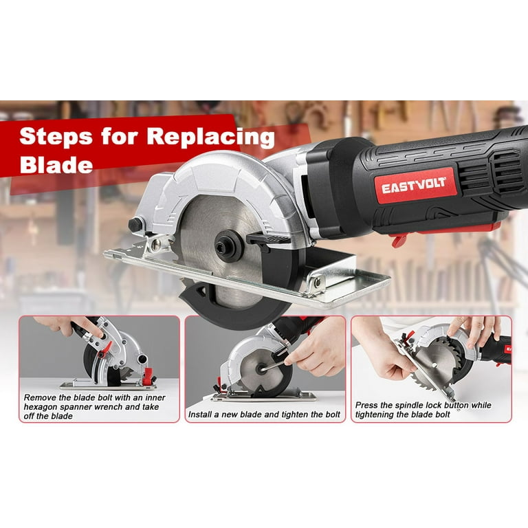 Power Saw Eastvolt Mini 20V Cordless Circular With Scale Circular Saw