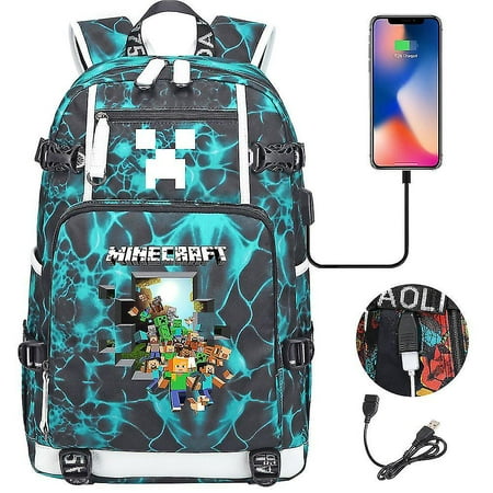 Minecraft Backpack Outdoor Computer Backpack Student Backpack | Walmart ...