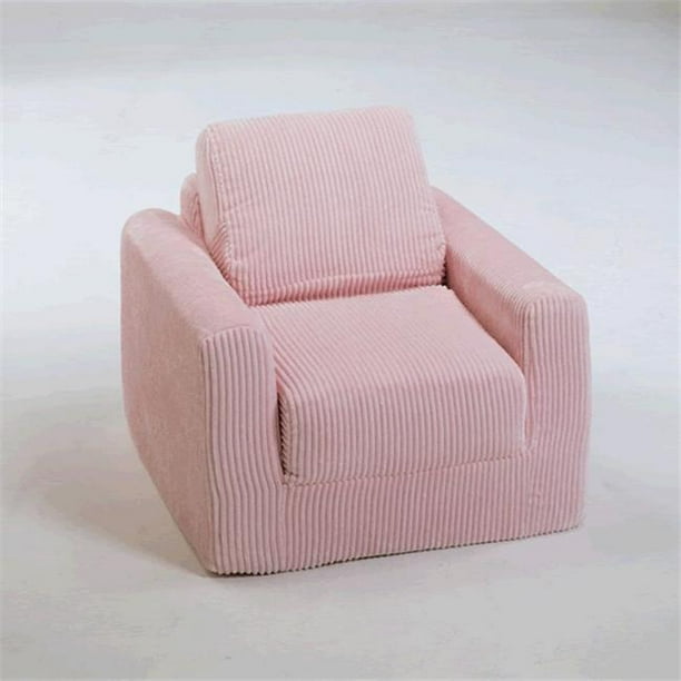 Fun Furnishings 20230 - Pink Micro Suede Chair Sleeper - Walmart.com