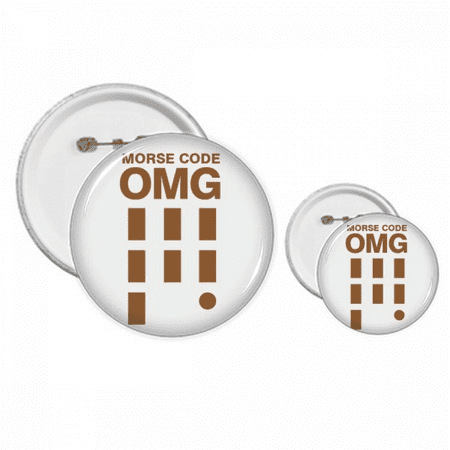 Morse Code Skyline Expression Pins Badge Button Design Kit Craft Sets ...