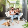4 FT Outdoor Wooden Porch Swing Chair Bench, Heavy Duty 880 LBS ...