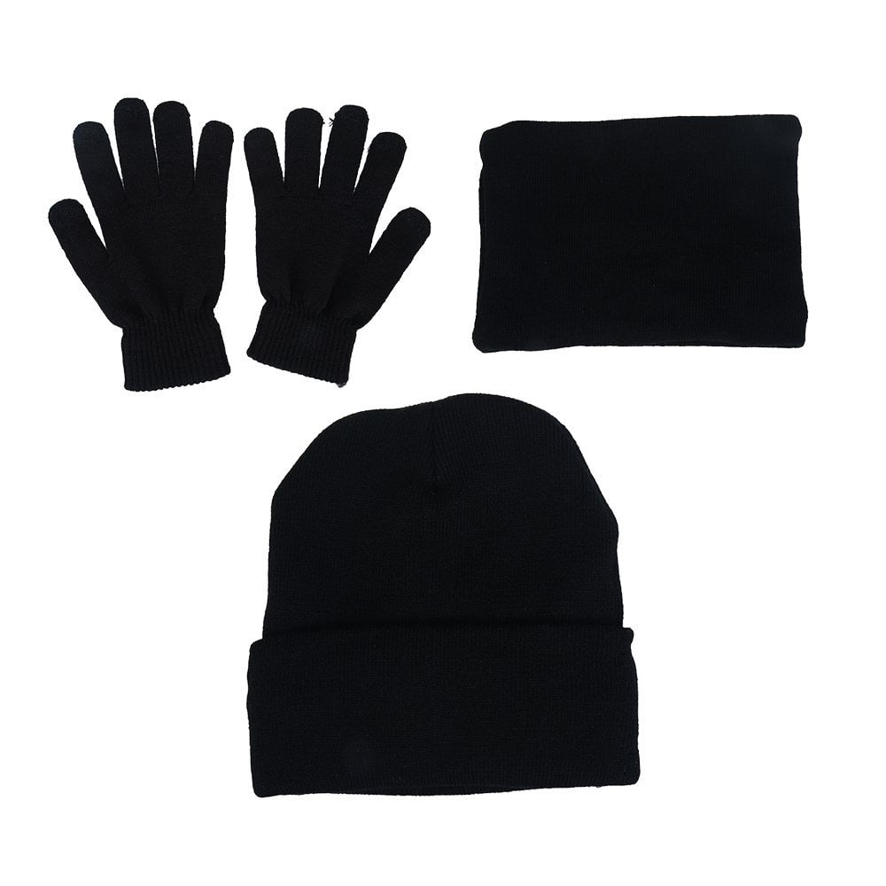 Click here for Yoptop 3-Pc Winter Beanie Hat Scarf Touchscreen Gl... prices