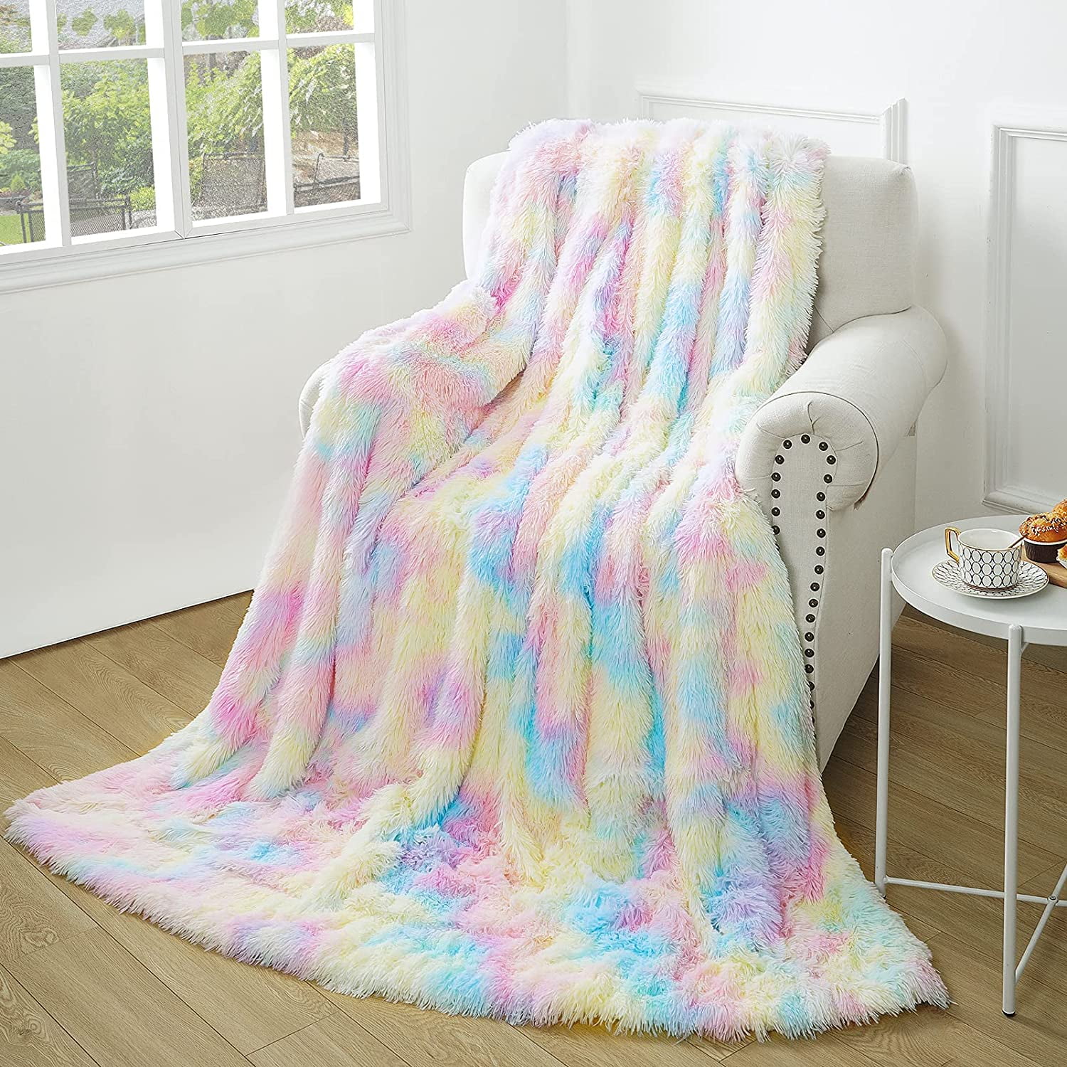 Junovo Premium Shaggy Cute Blanket for Girls Kids, 50"*60" Soft Blanket ...