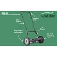 Great States 815-18 18-Inch 5-Blade Manual Push Reel Lawn Mower, Eco ...