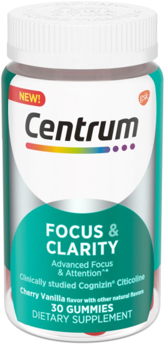 Buy 3 Pack - Centrum Focus & Clarity, Focus Supplement with 250 mg ...