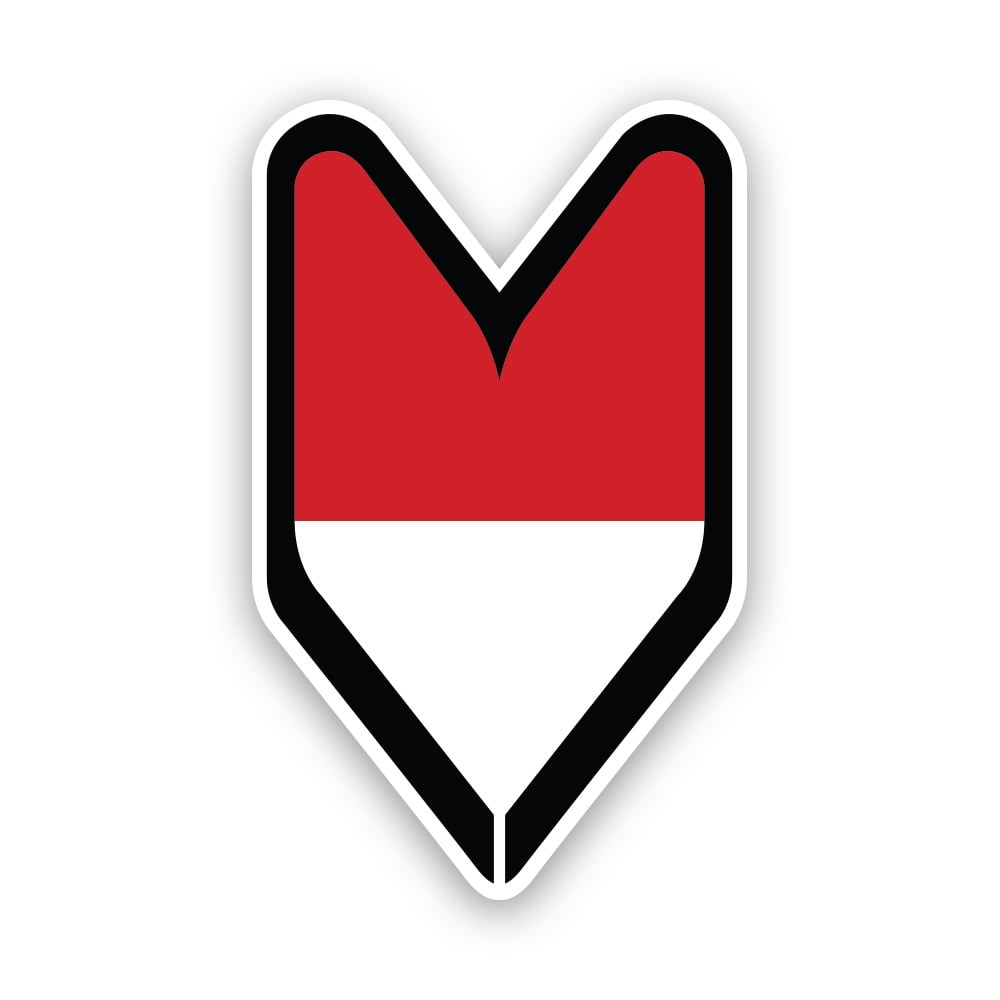 Indonesian Driver Badge Sticker Decal - Self Adhesive Vinyl ...