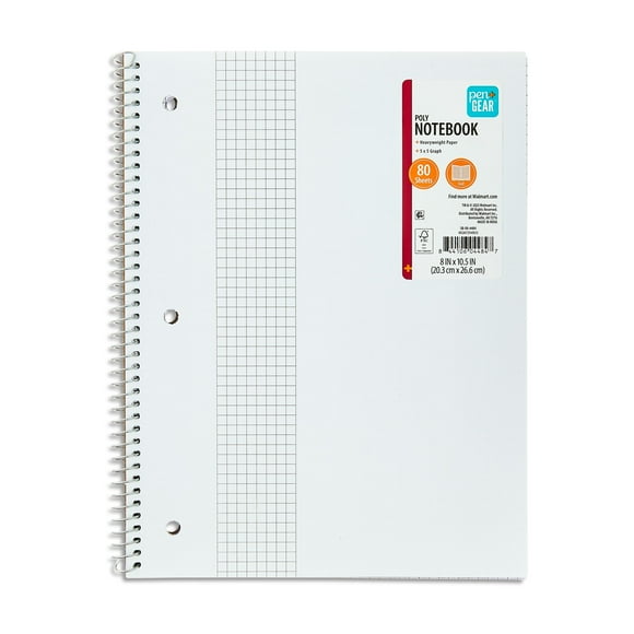 Graph Paper Spiral Notebook