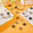 40 Sets Pearl Snaps Fasteners 2 Colors Pearl-Like Button Western Shirt ...