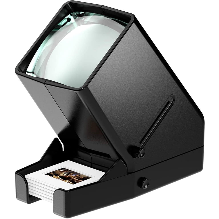 35mm Slide & Film Viewer - LED Lighted Viewer With 3X Magnification For ...